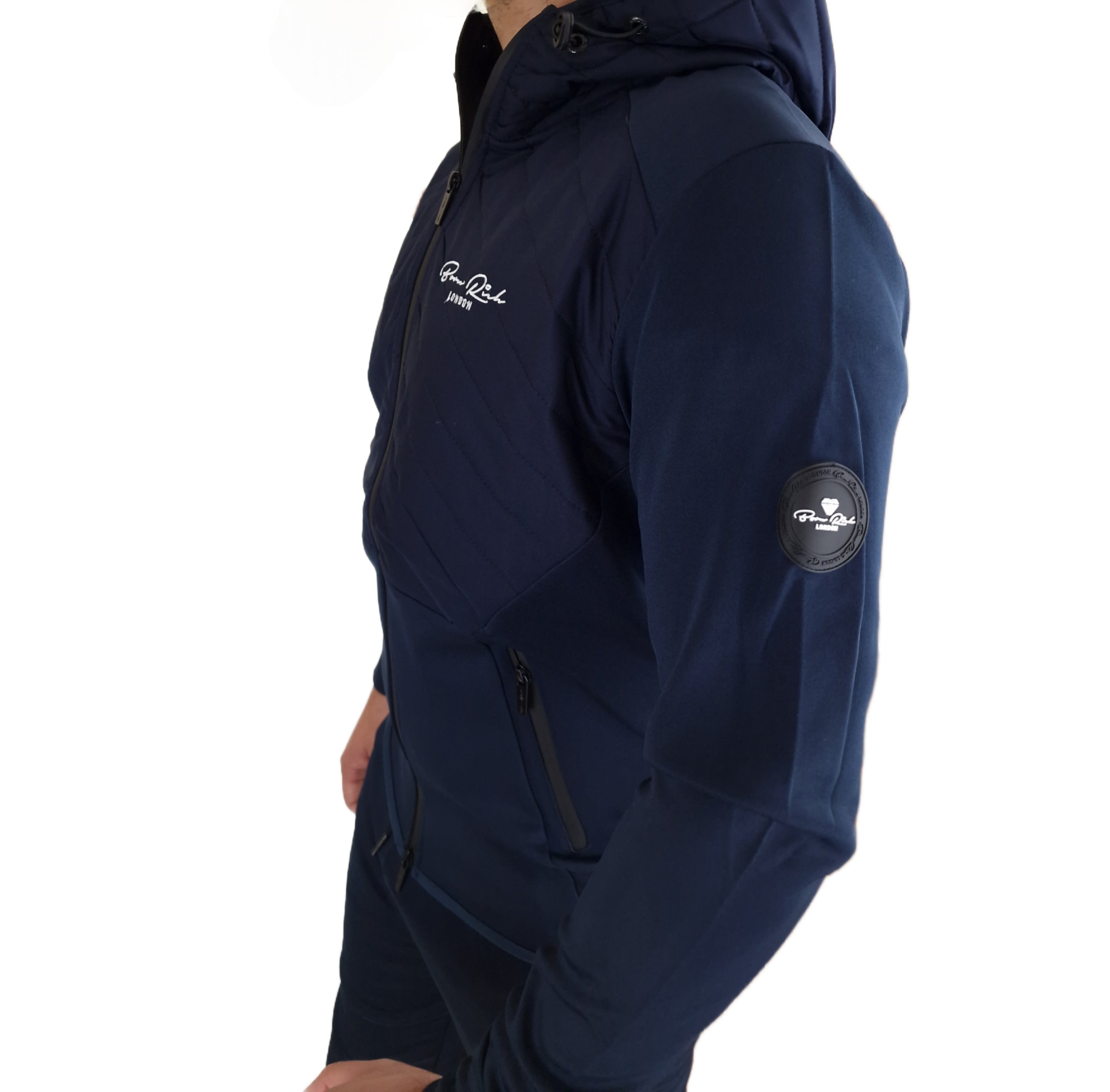 Men's Born Rich Jacket Panel Hoodie – Image Wear